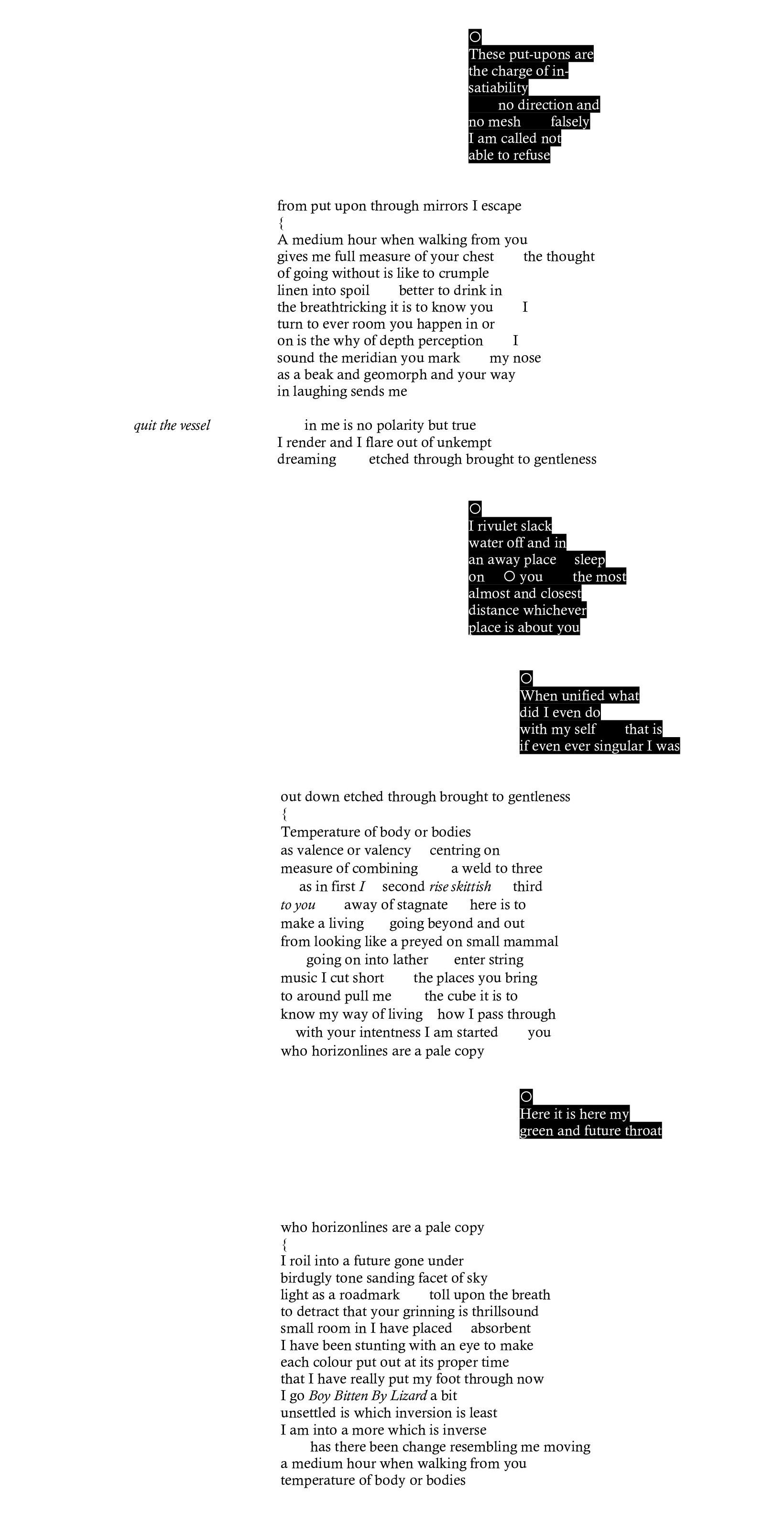 in all eventuals / there will be singing – Fruit Journal